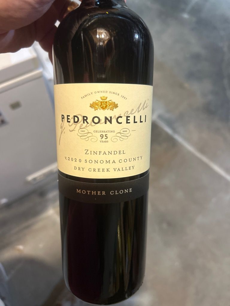 2022 Pedroncelli Zinfandel Mother Clone Dry Creek Valley, USA ...