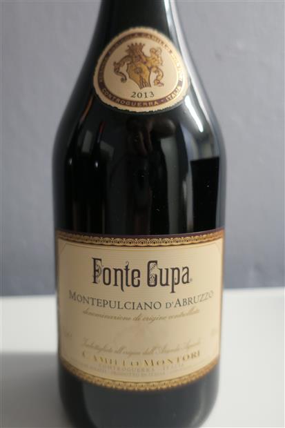 2013 Camillo Montori Montepulciano d'Abruzzo Fonte Cupa, Italy, Abruzzi ...