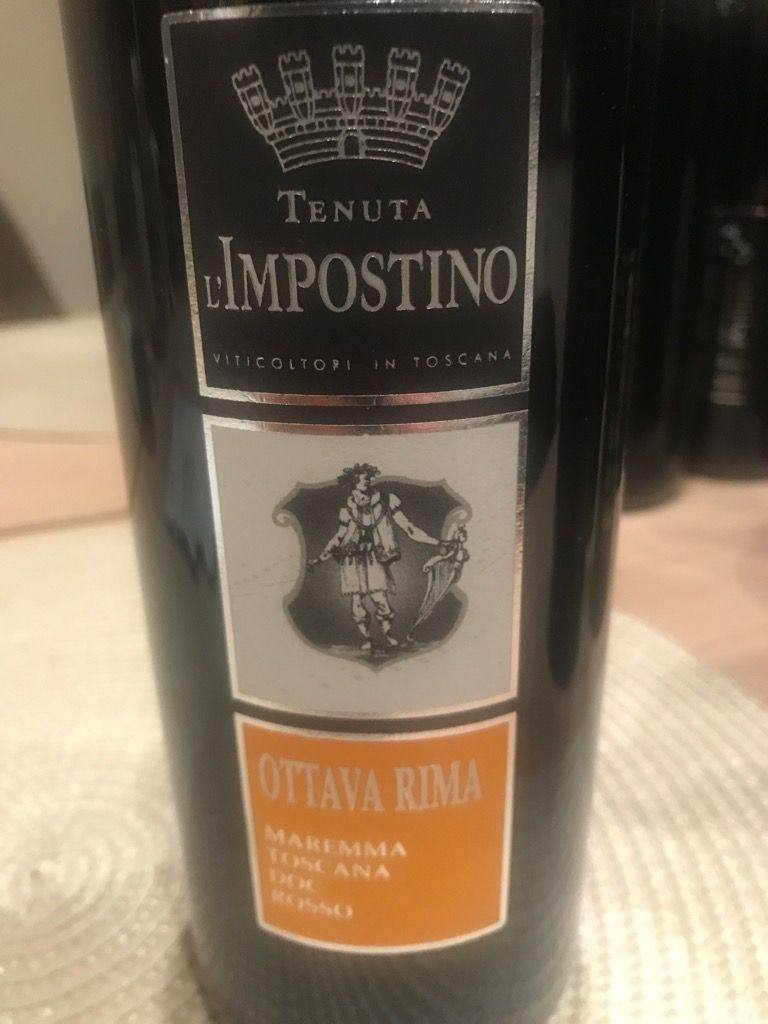 2017 Tenuta L'Impostino Maremma Toscana Ottava Rima, Italy, Tuscany ...