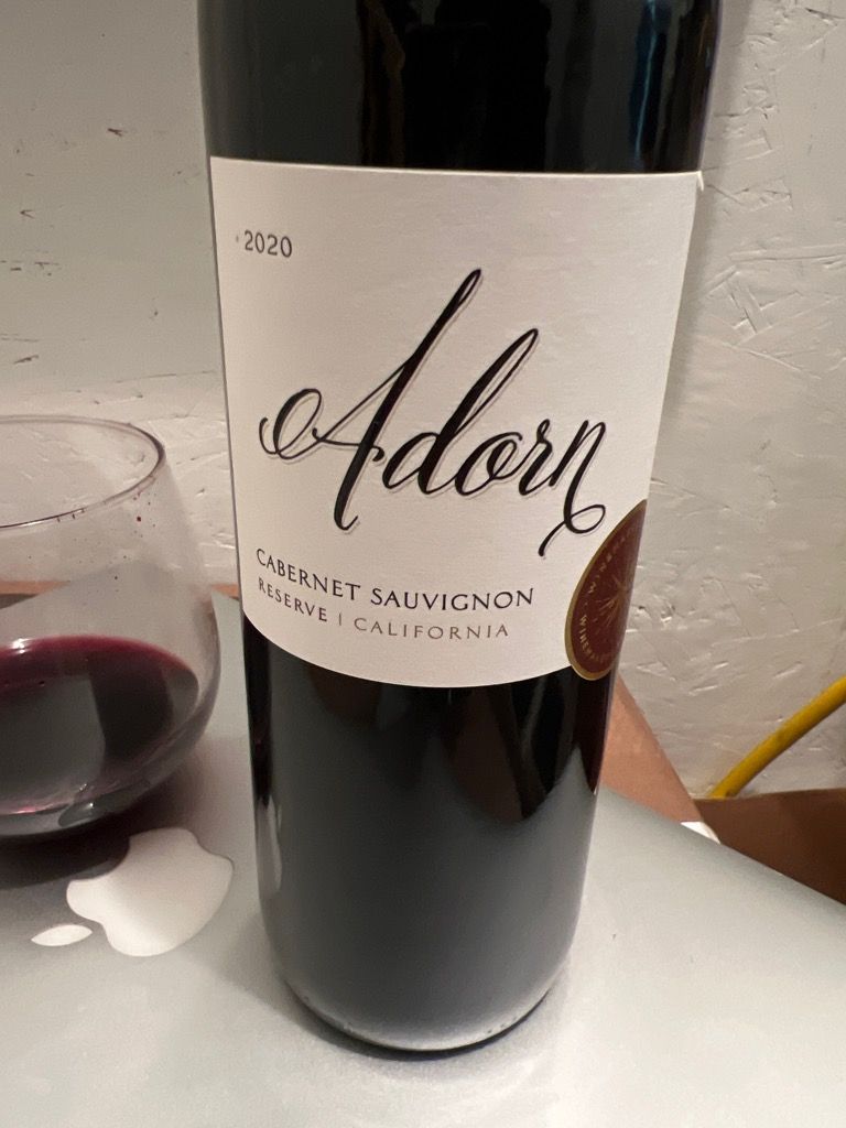 2020 Adorn Cabernet Sauvignon Reserve, USA, California - CellarTracker