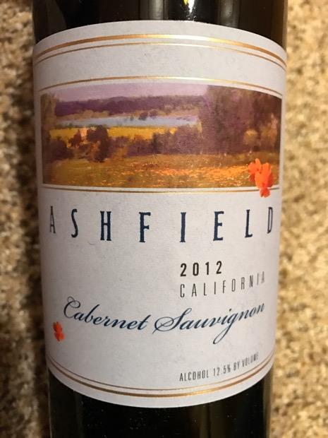 2012 Ashfield Cellars Cabernet Sauvignon, USA, California - CellarTracker