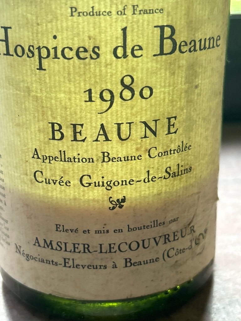 1980 Hospices de Beaune Beaune 1er Cru Cuvée Guigone de Salins, France ...