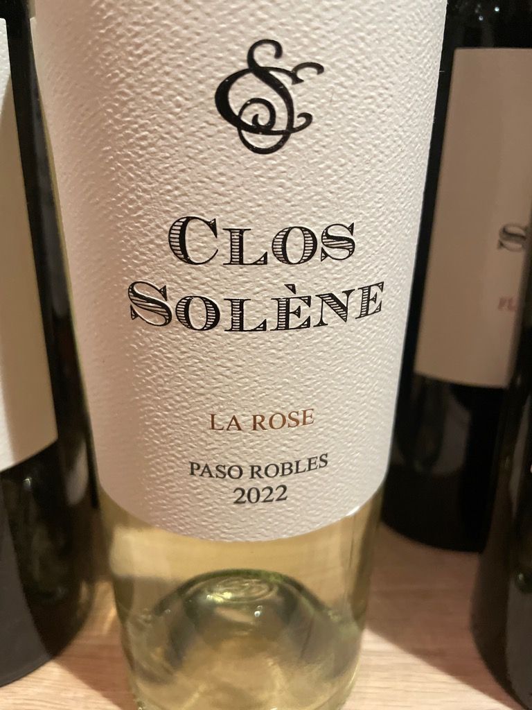 2022 Clos Solène Grenache Rosé, USA, California, Central Coast, Paso ...