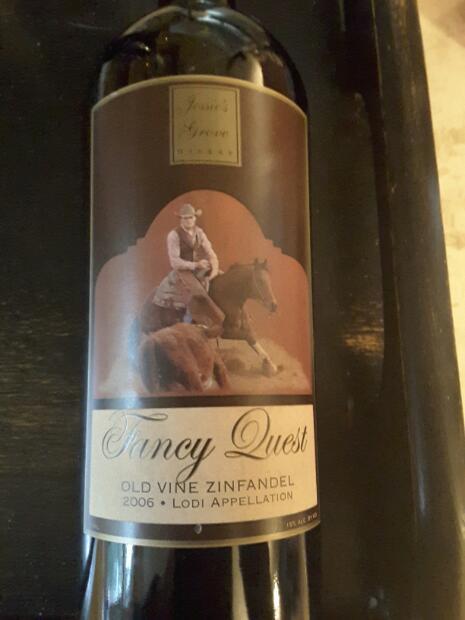 1999 Jessie's Grove Winery Zinfandel Fancy Quest Old Vine, USA ...