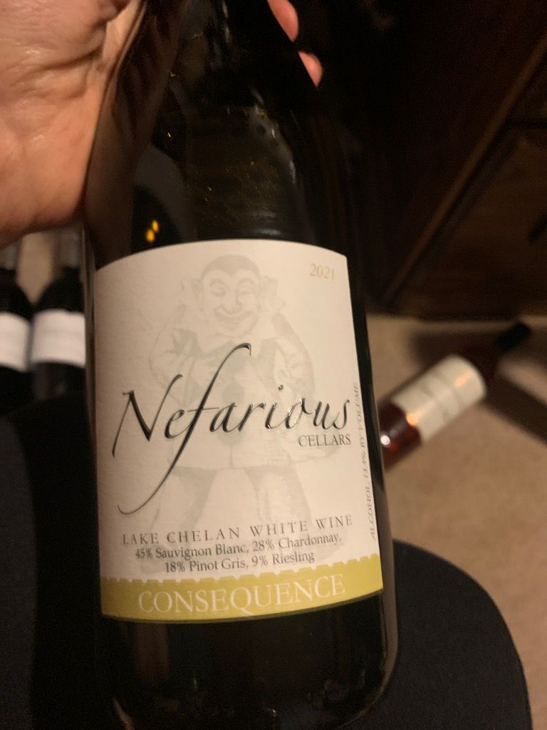 2021 Nefarious Cellars Consequence, USA, Washington - CellarTracker