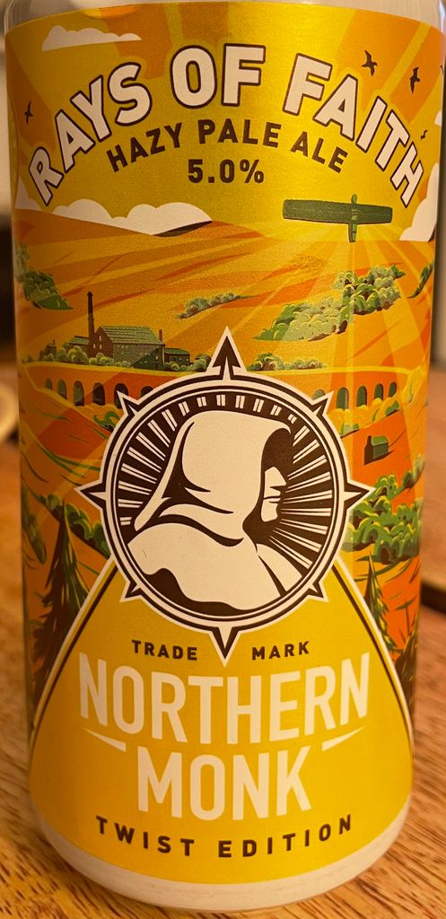 NV Northern Monk Rays Of Faith , Hazy Pale Ale ( Twist Edition ...