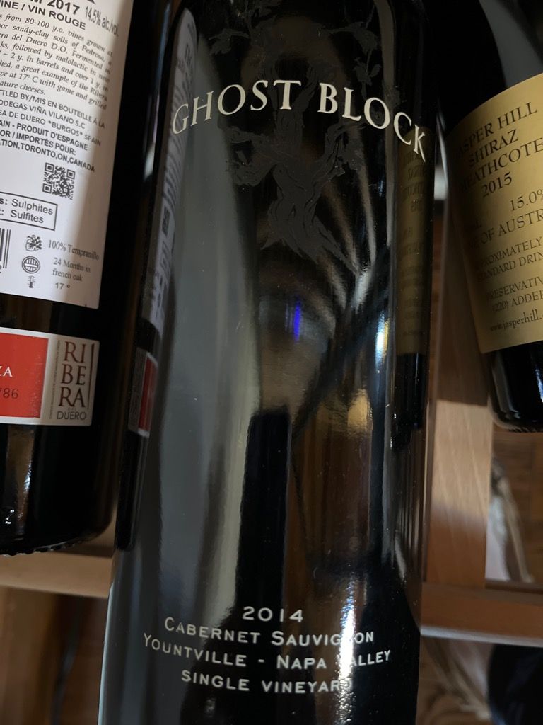 2014 Ghost Block Cabernet Sauvignon Single Vineyard Yountville, USA ...