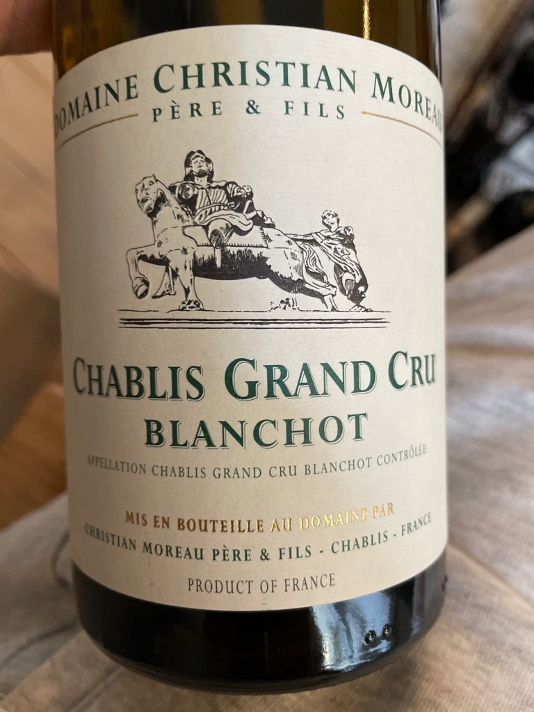 2021 Domaine Christian Moreau Père et Fils Chablis Grand Cru Blanchot ...