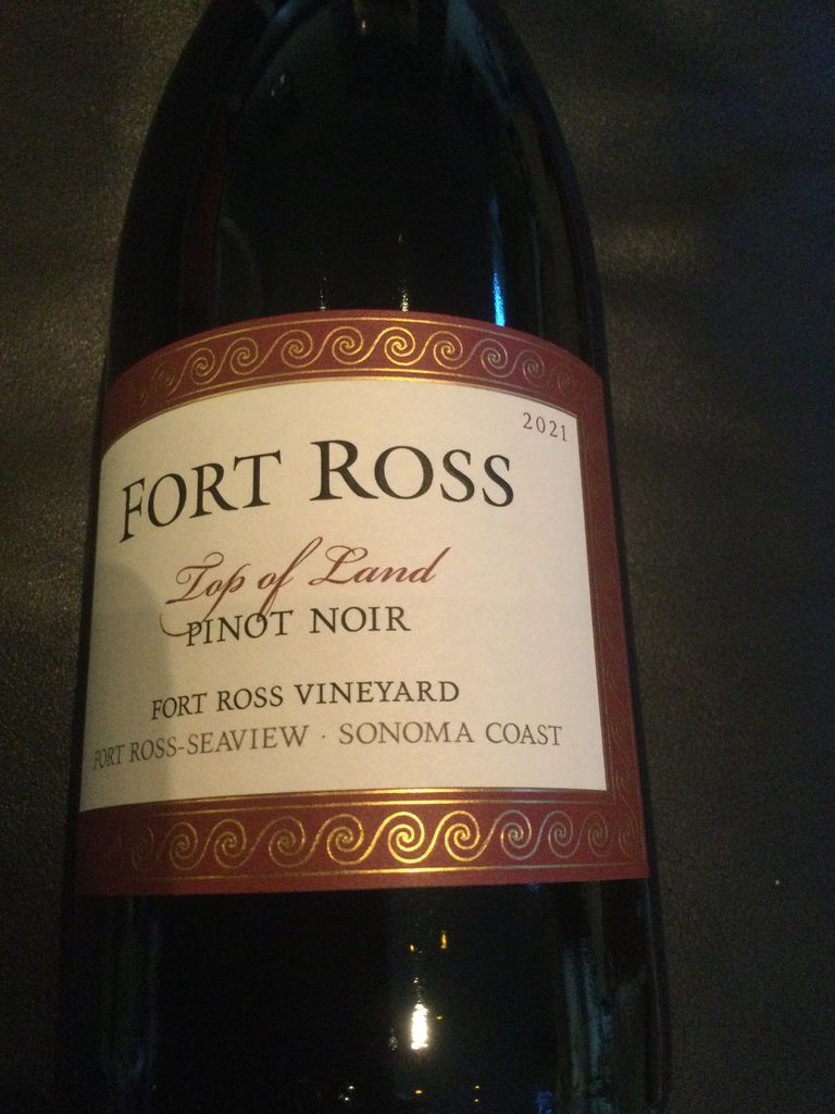 2021 Fort Ross Pinot Noir Top of Land Fort Ross Vineyard, USA ...