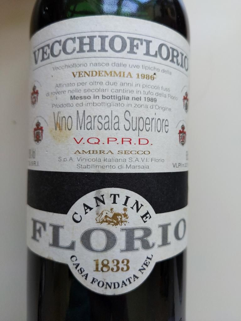 1980 Cantine Florio Marsala Superiore Secco Vecchioflorio, Italy, Sicily, Marsala Superiore ...