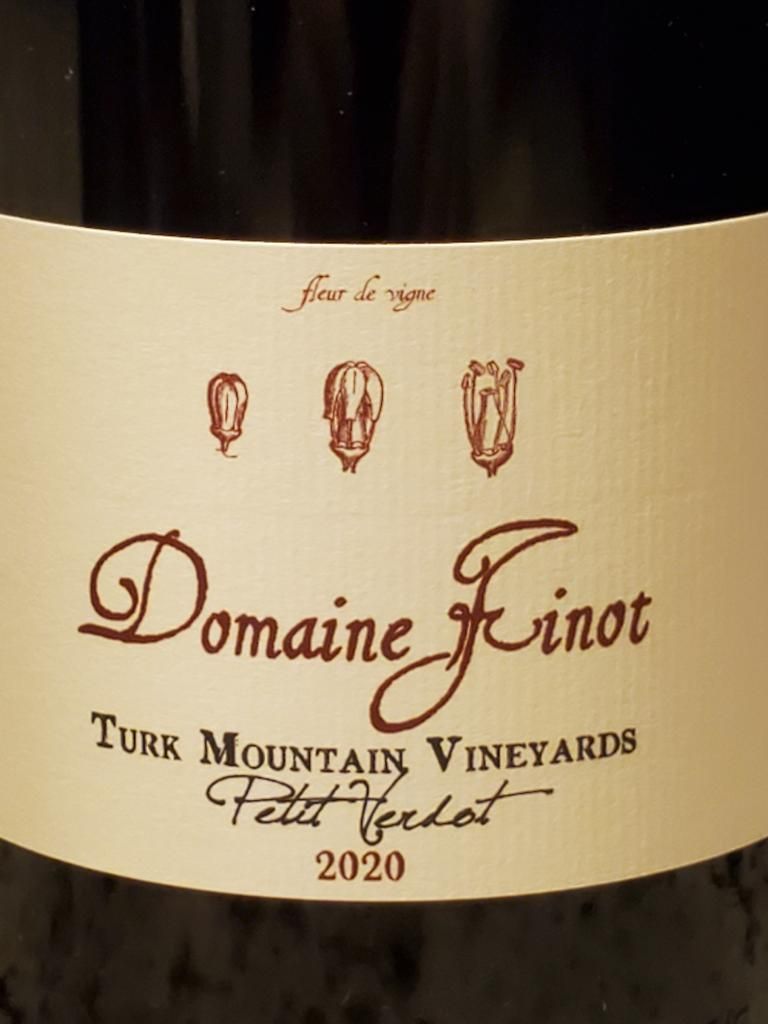 2023 Domaine Finot Petit Verdot Turk Mountain Vineyards, USA, Virginia ...