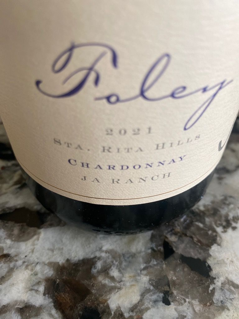 2021 Foley Estates Chardonnay JA Ranch, USA, California, Central Coast ...