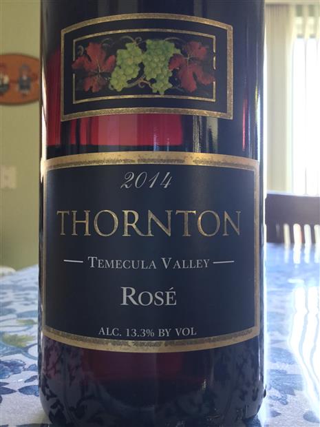 2014 Thornton Rosé Thornton, USA, California, South Coast, Temecula ...