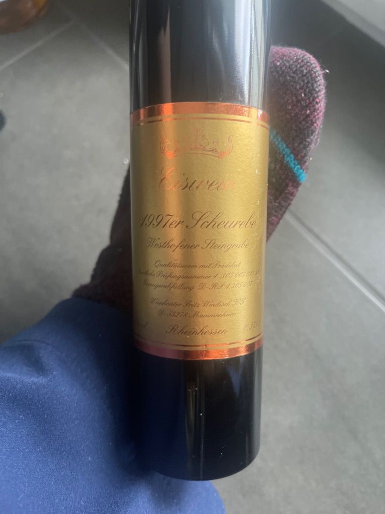 1997 Fritz Windisch Alsheimer Römerberg Scheurebe Eiswein, Germany ...