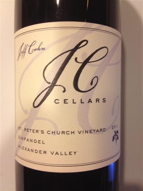 2011 Jeff Cohn Cellars Zinfandel St. Peter's Church Vineyard, USA ...