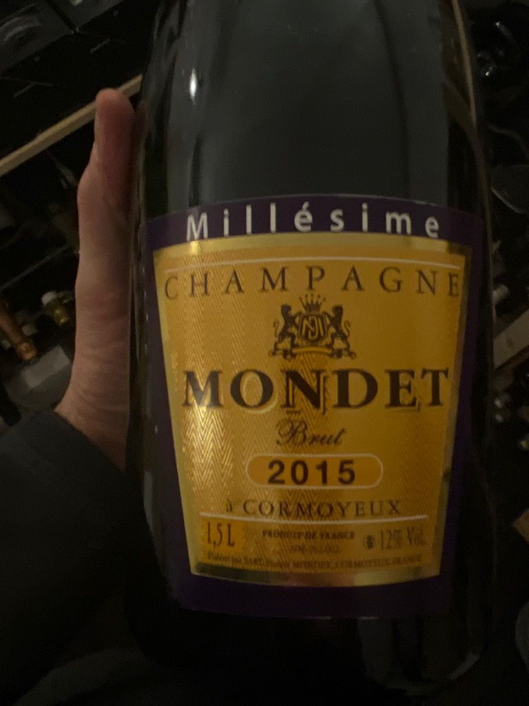 2015 Mondet Champagne Brut Millésimé, France, Champagne - CellarTracker