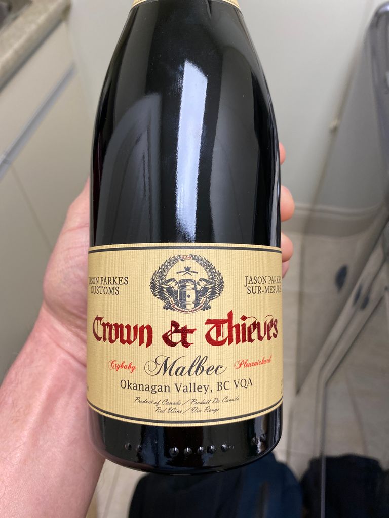 2021 Crown & Thieves Malbec Crybaby, Canada, British Columbia, Okanagan ...