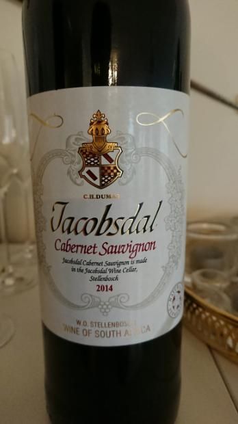 2014 Jacobsdal Cabernet Sauvignon, South Africa, Coastal Region ...