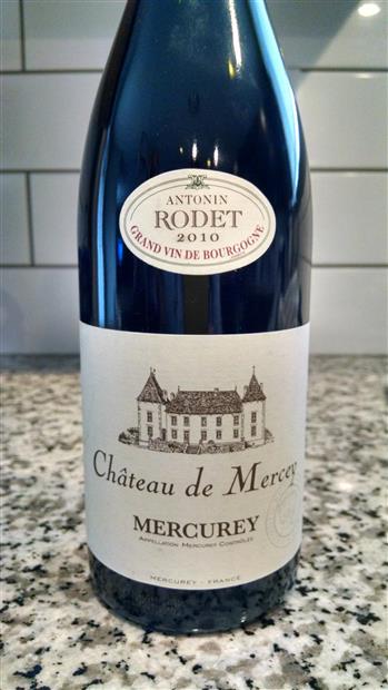 2010 Antonin Rodet Mercurey Château de Mercey, France, Burgundy, Côte ...