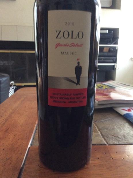 2020 Zolo Malbec Gaucho Select, Argentina, Mendoza - CellarTracker