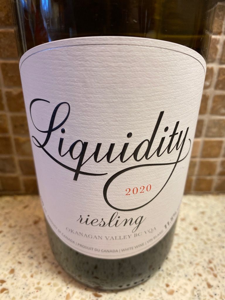 2021 Liquidity Wines Riesling, Canada, British Columbia, Okanagan ...