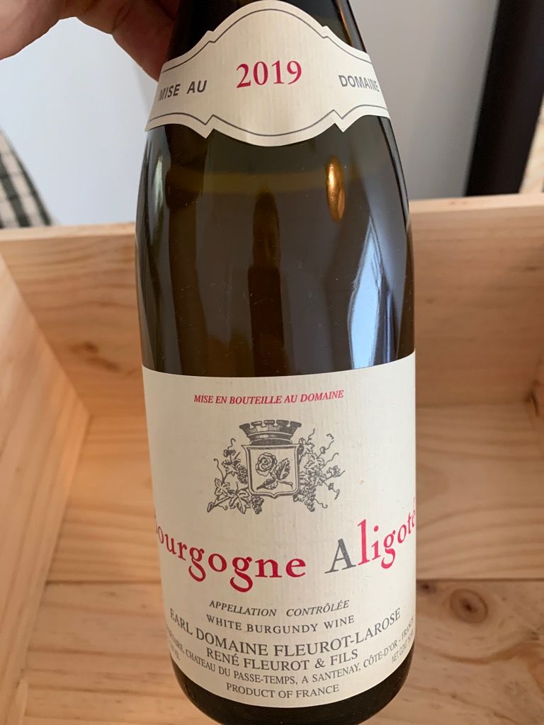2019 Fleurot-Larose Bourgogne-Aligoté, France, Burgundy, Bourgogne ...
