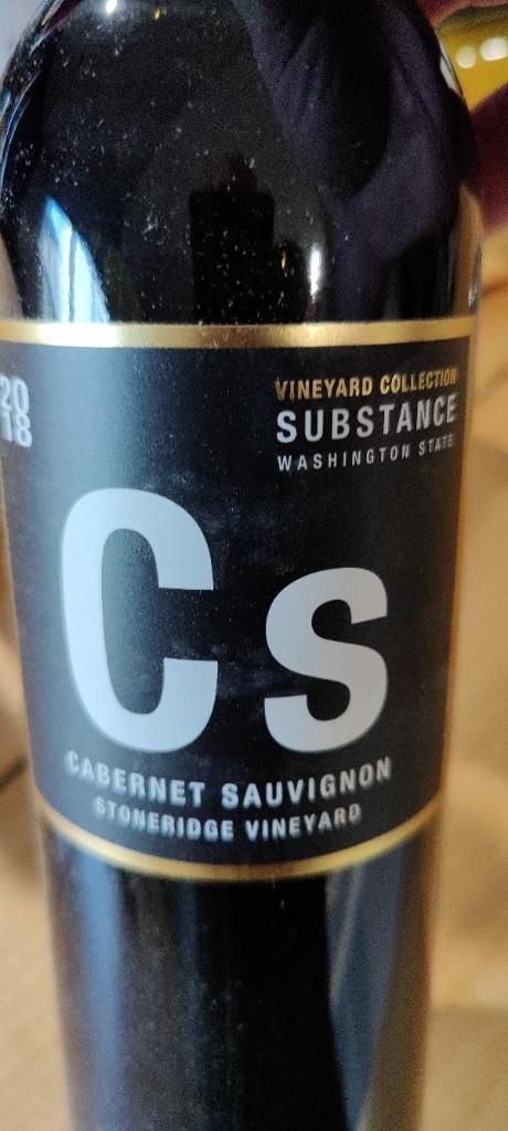 2018 Substance Cabernet Sauvignon Vineyard Collection Stoneridge ...
