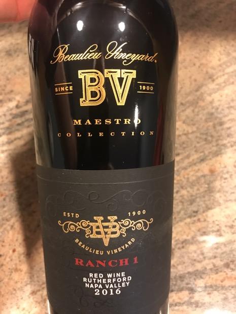 2016 Beaulieu Vineyard Cabernet Sauvignon Maestro Collection Ranch No ...