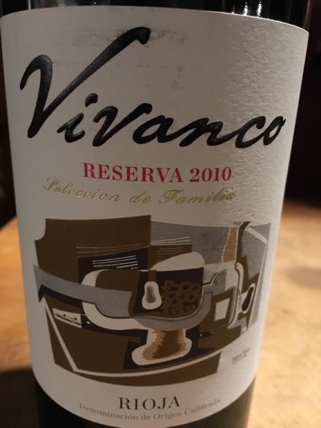 2010 Bodegas Vivanco Rioja Reserva, Spain, La Rioja, Rioja - CellarTracker