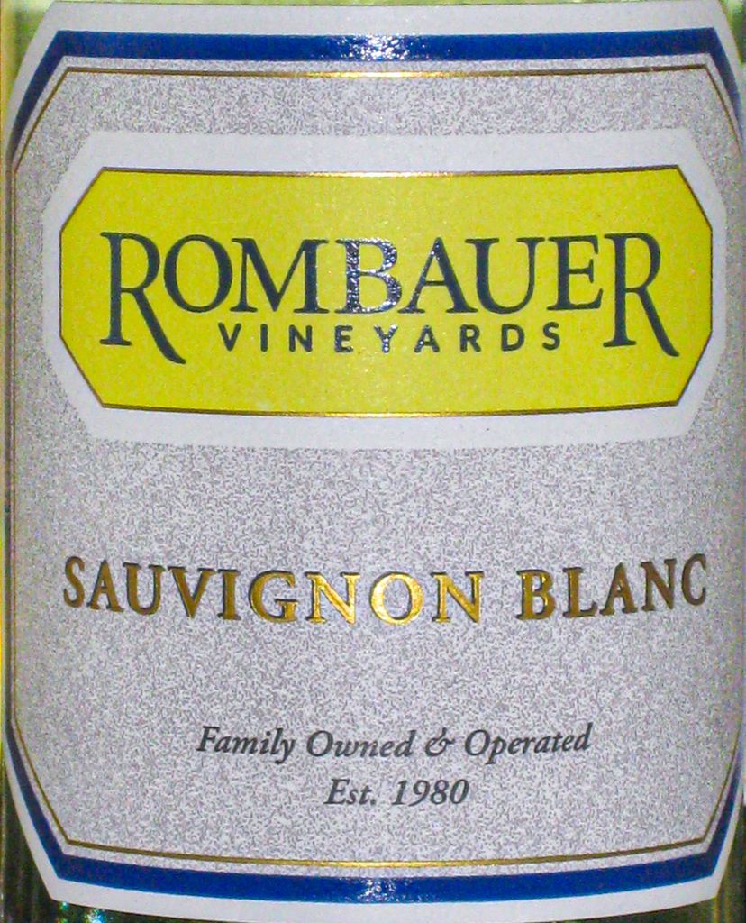 2022 Rombauer Vineyards Sauvignon Blanc, USA, California, North Coast ...