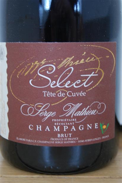 NV Serge Mathieu Champagne Brut Select, France, Champagne - CellarTracker