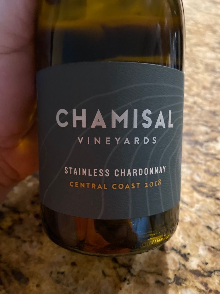 2018 Chamisal Vineyards Chardonnay Stainless, USA, California, Central ...