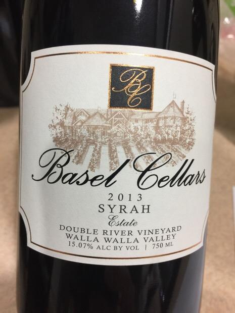 2013 Basel Cellars Syrah Double River Estate, USA, Washington, Columbia ...