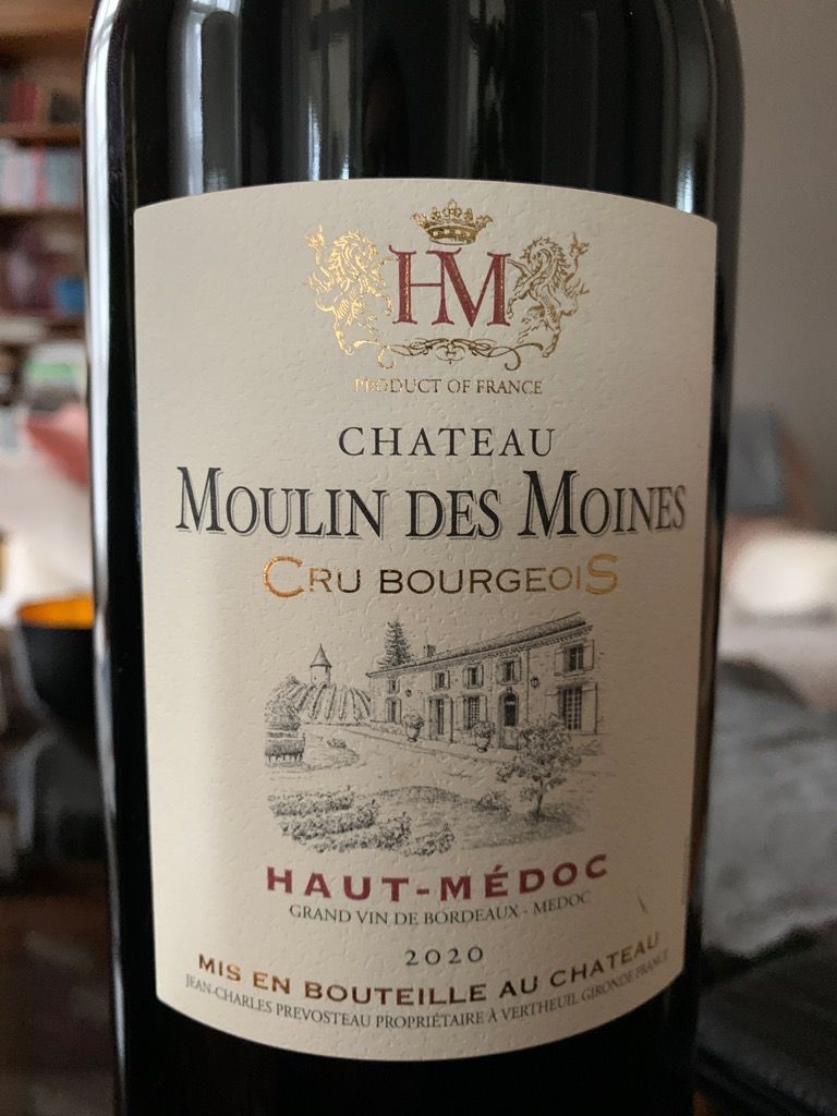 2019 Château Moulin des Moines, France, Bordeaux, Médoc, Haut-Médoc ...