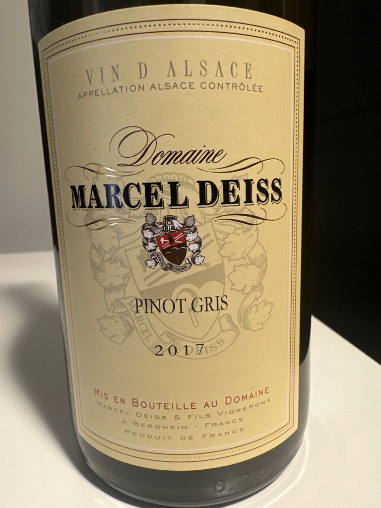 2017 Marcel Deiss Pinot Gris, France, Alsace - CellarTracker