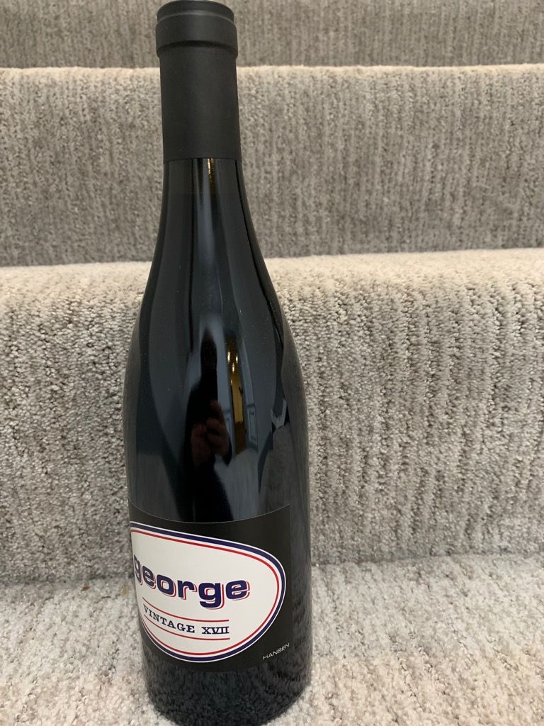 2019 George Wine Company Pinot Noir Hansen Vineyards, USA, California ...