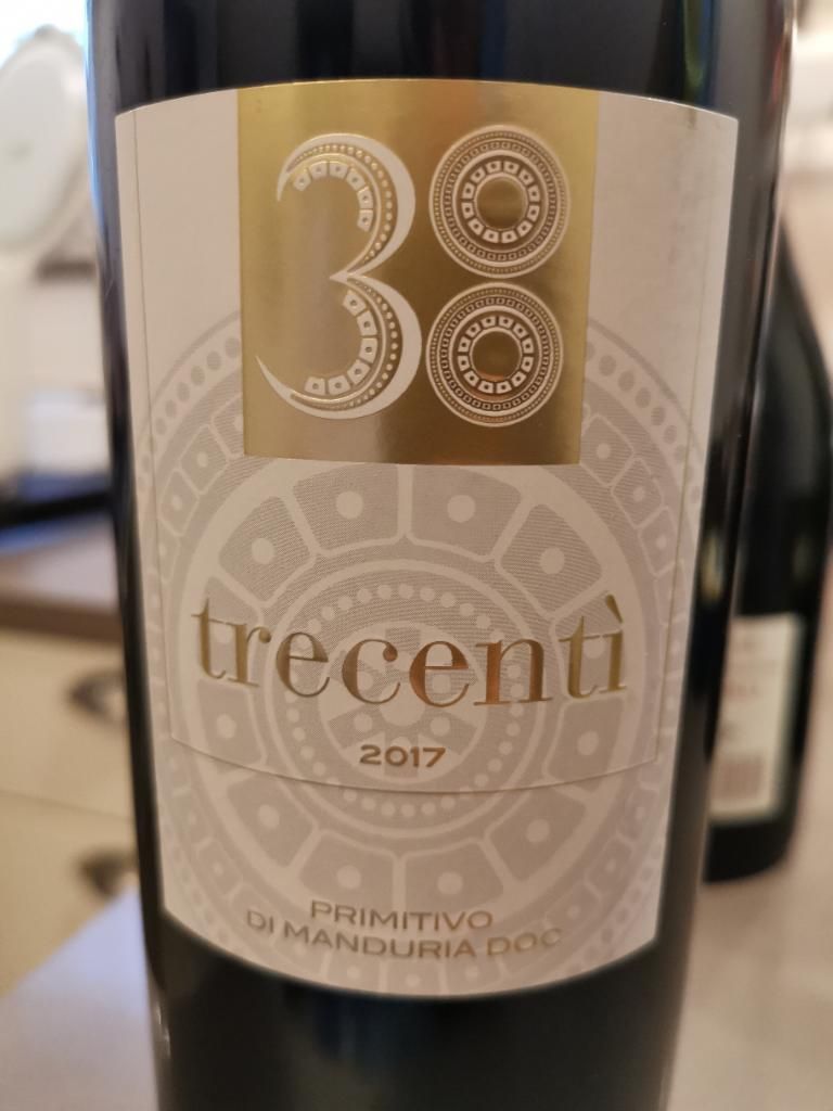 2020 Trecenti Primitivo Primitivo di Manduria 38, Italy, Puglia, Primitivo di Manduria ...