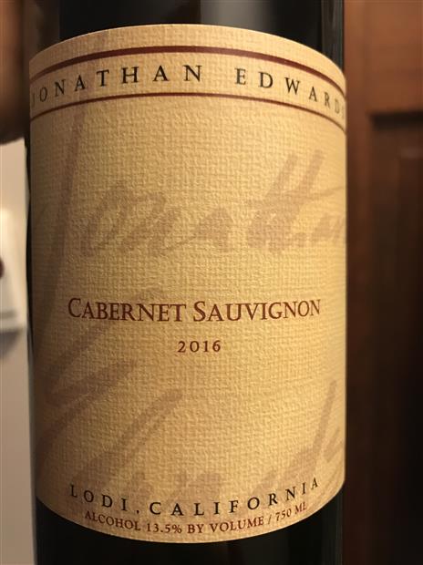 2018 Jonathan Edwards Cabernet Sauvignon, USA, California - CellarTracker