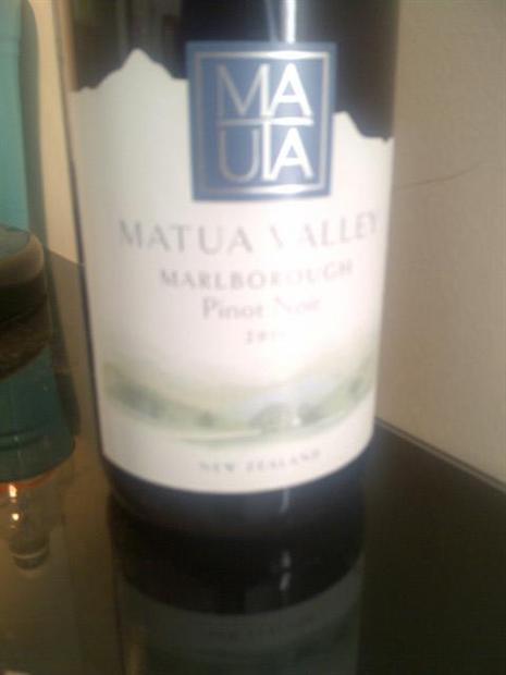2011 Matua Pinot Noir, New Zealand, South Island, Marlborough ...