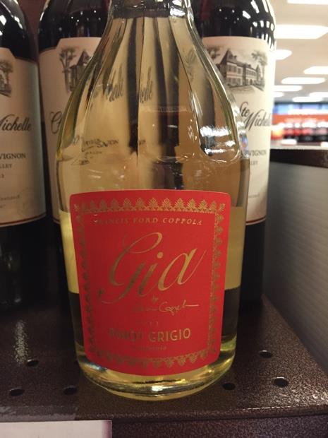 2013 Francis Ford Coppola Pinot Grigio Già, USA, California - CellarTracker