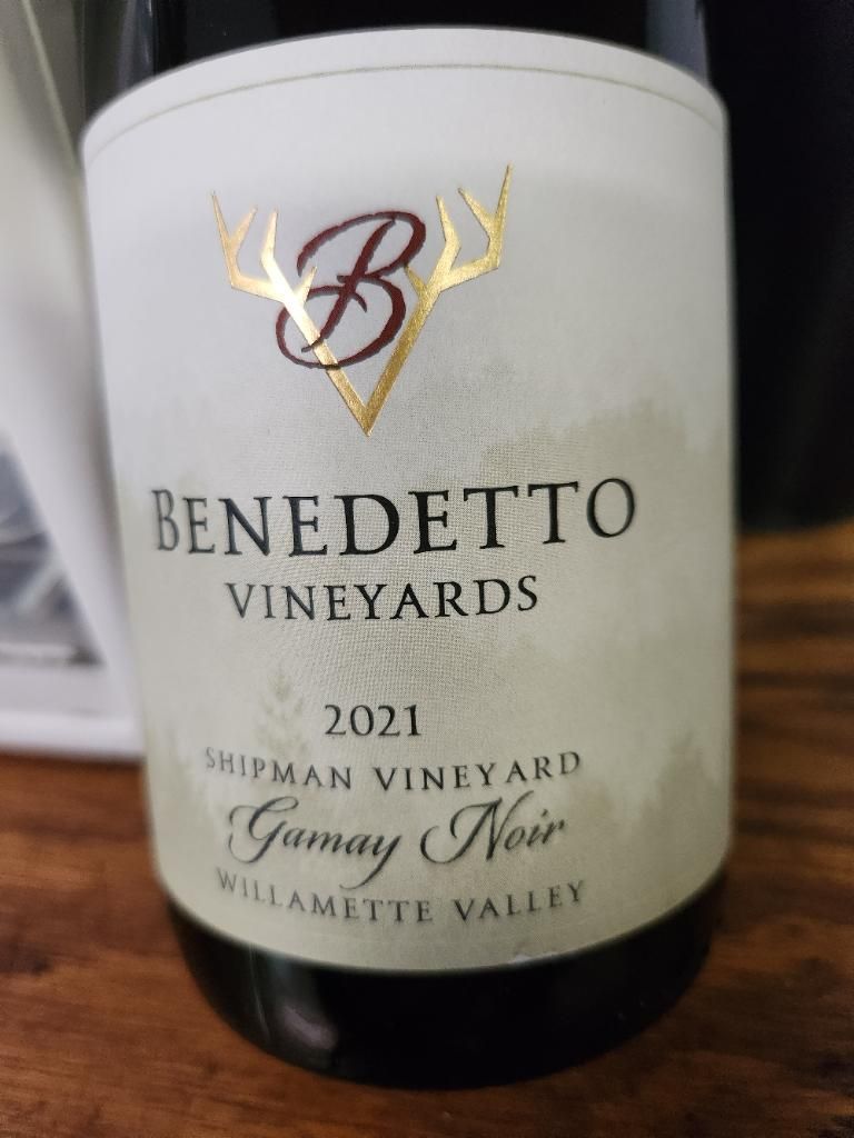 2024 Benedetto Vineyards Gamay Noir Shipman Vineyard, USA, Oregon ...