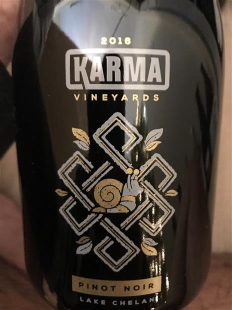 2016 Karma Vineyards Pinot Noir, USA, Washington, Columbia Valley, Lake ...