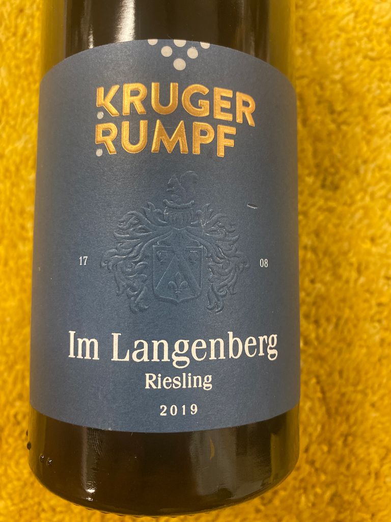 2020 Kruger-Rumpf Riesling Im Langenberg, Germany, Nahe - CellarTracker