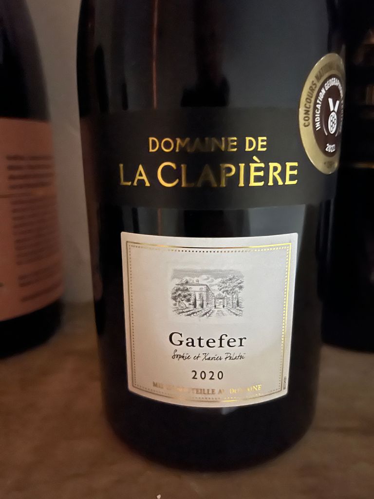 2020 Domaine de La Clapière Vin de Pays d'Oc Gatefer, France, Languedoc ...