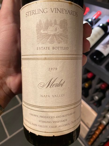 1979 Sterling Vineyards Merlot, USA, California, Napa Valley ...