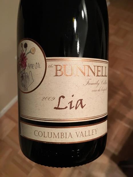 2009 Bunnell Family Cellars Lia, USA, Washington, Columbia Valley ...