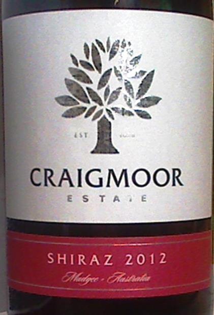 2011 Craigmoor Shiraz, Australia, New South Wales, Central Ranges ...