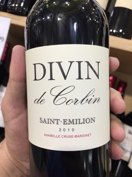 2011 Divin de Corbin St. Émilion, France, Bordeaux, Libournais, St ...