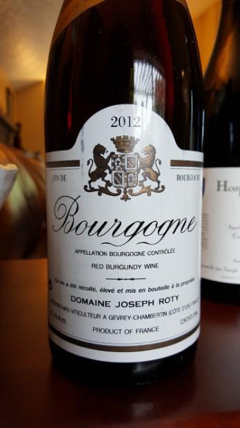 2012 Domaine Joseph Roty Bourgogne, France, Burgundy, Bourgogne ...