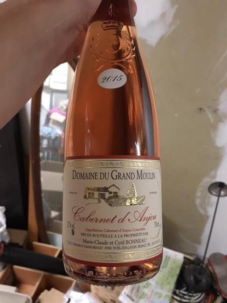 2012 Domaine du Grand Moulin Cabernet d'Anjou, France, Loire Valley ...